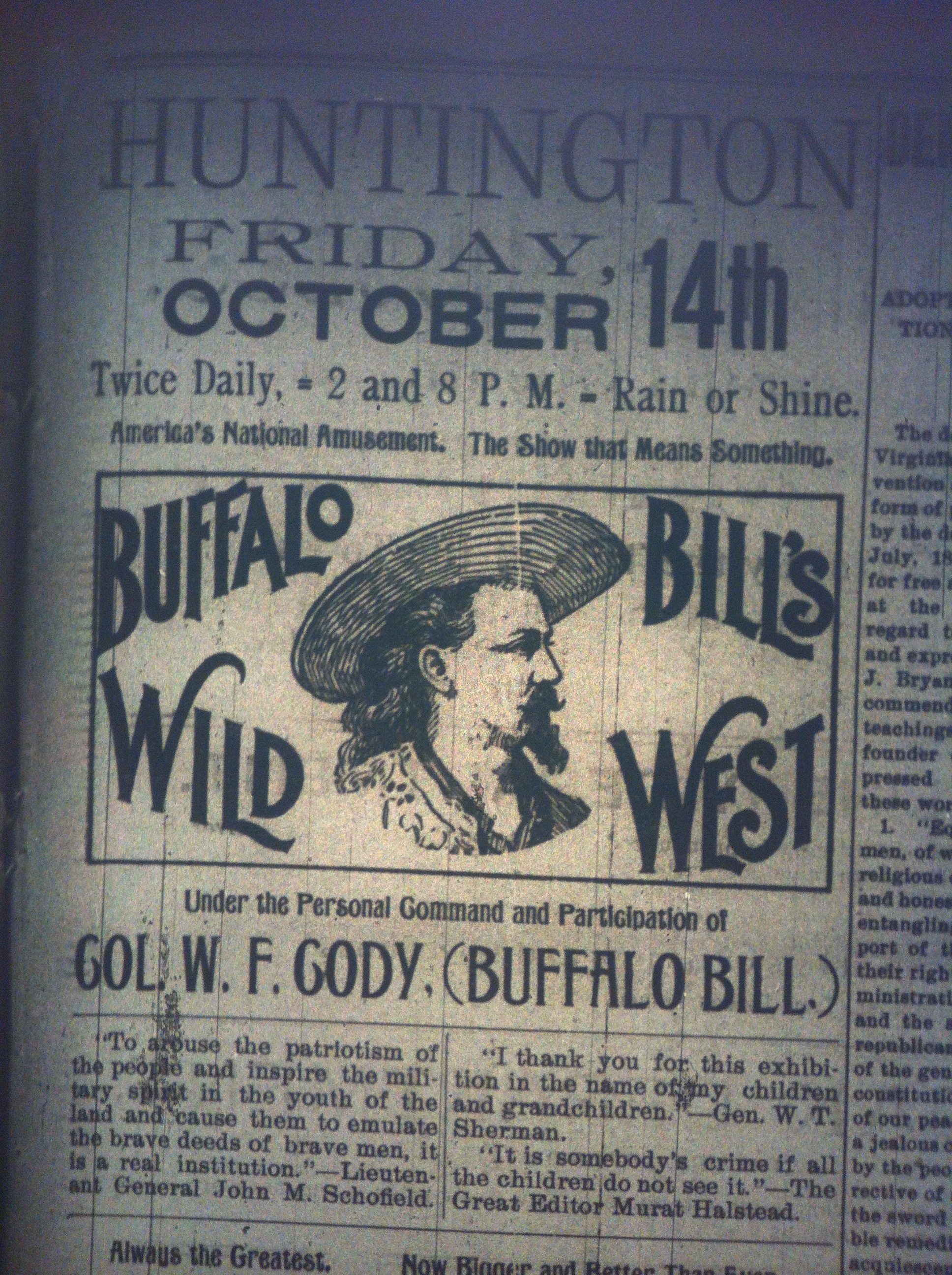 Buffalo Bill’s Wild West Show (1898) | Brandon Ray Kirk