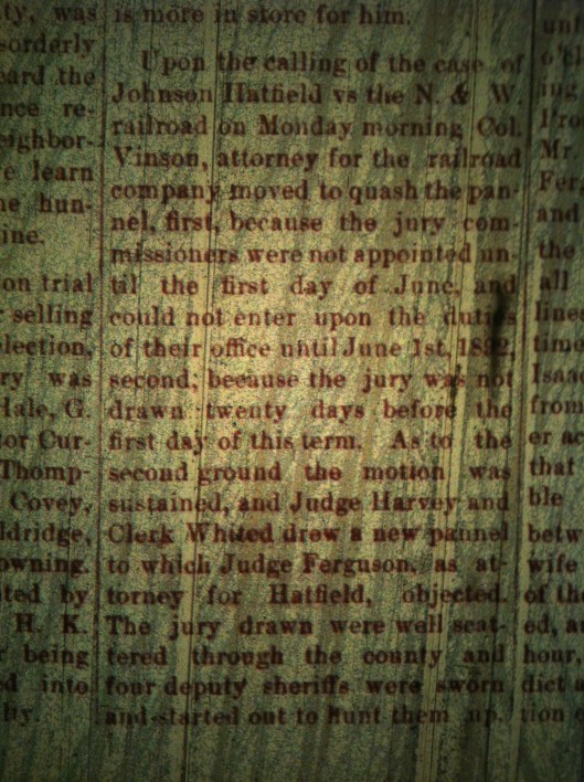 Johnson Hatfield (1890-1900) | Brandon Ray Kirk