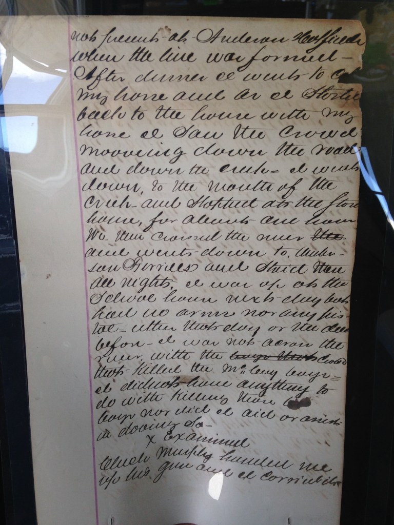 Paw Paw Incident: Doc Mayhorn Deposition (1889) | Brandon Ray Kirk