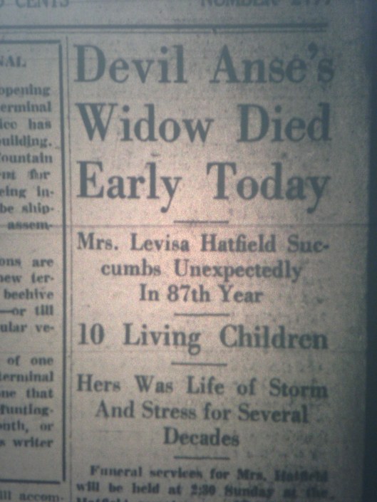 Levisa Hatfield (1927-1929) | Brandon Ray Kirk